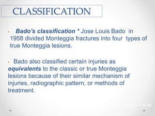 monteggia fracture | PPTX