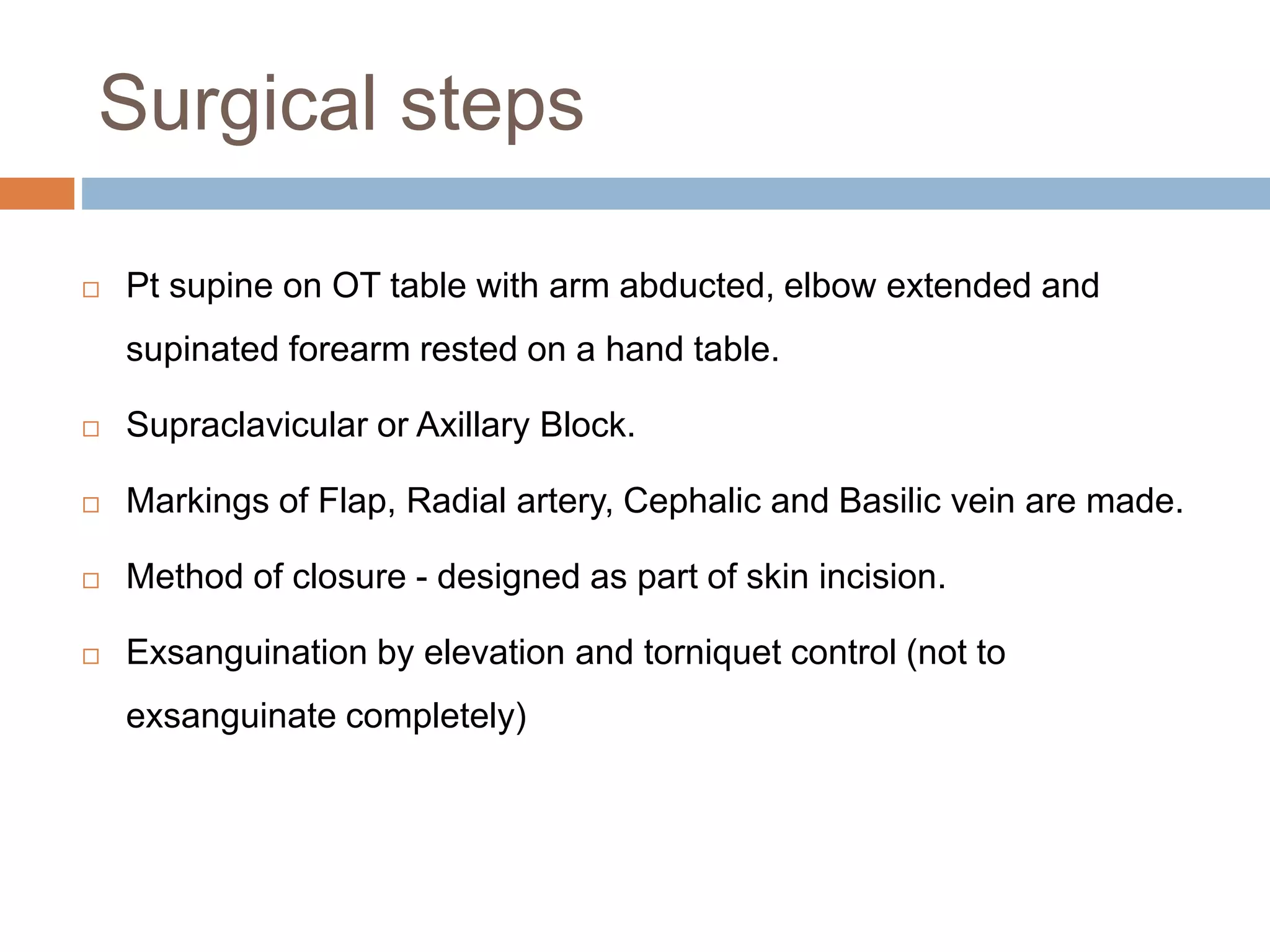 Radial Forearm Flap - Hand Surgery | PPTX