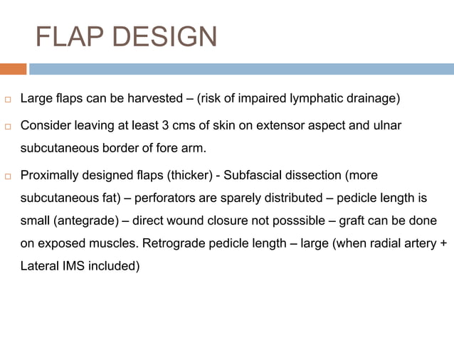Radial Forearm Flap - Hand Surgery | PPTX