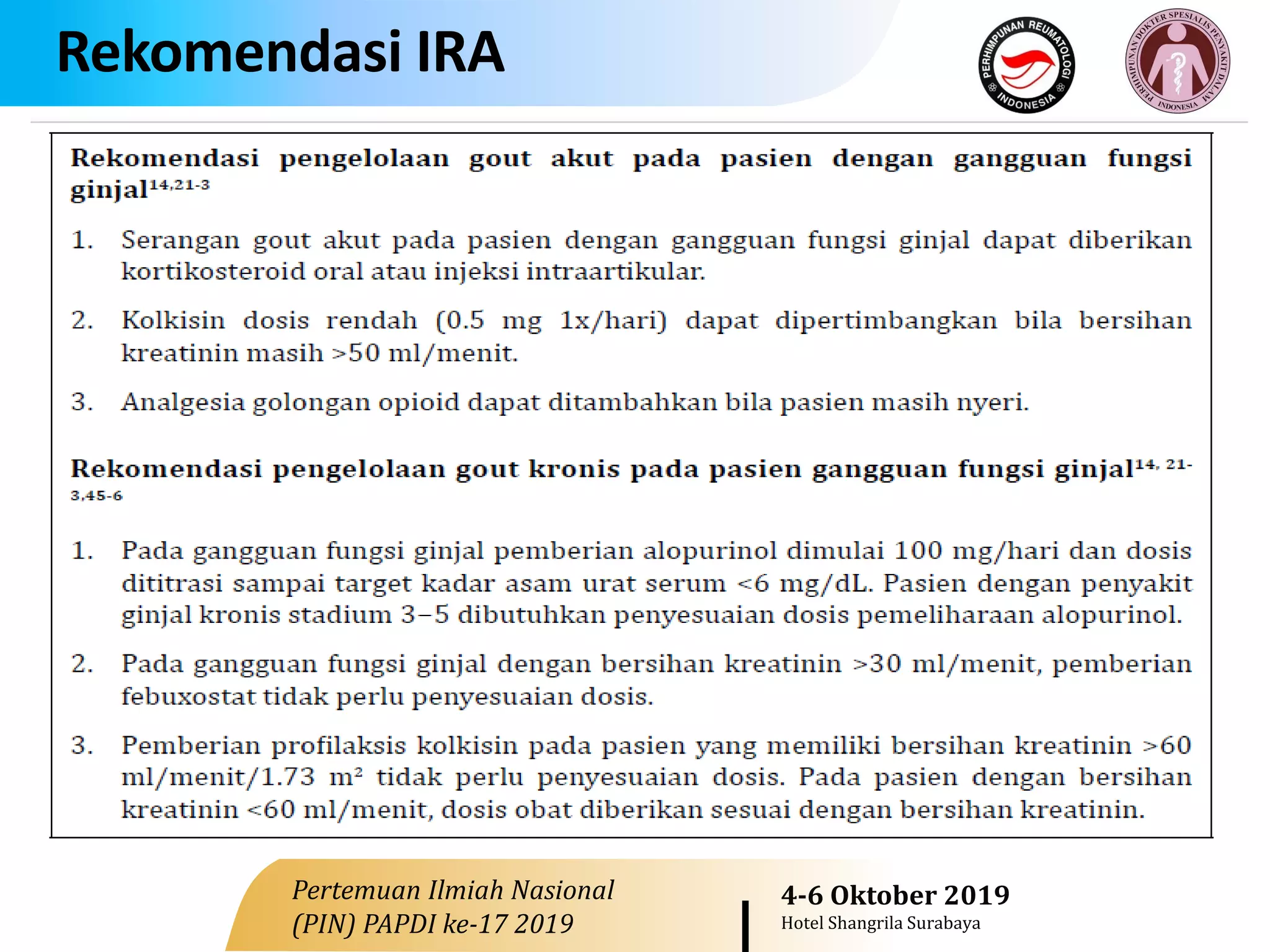 dr Gede Kambayana - Penatalaksanaan Gout (PIN PAPDI)edit.pdf dr Gede Kambayana - Penatalaksanaan Gout (PIN PAPDI)edit.pdf