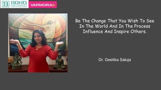 Role of Women Entrepreneur In India by Dr Geetika Saluja | PPTX