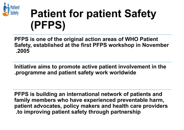 INTERNATIONAL PATIENT SAFETY INTERNATIONAL PATIENT SAFETY | PPT