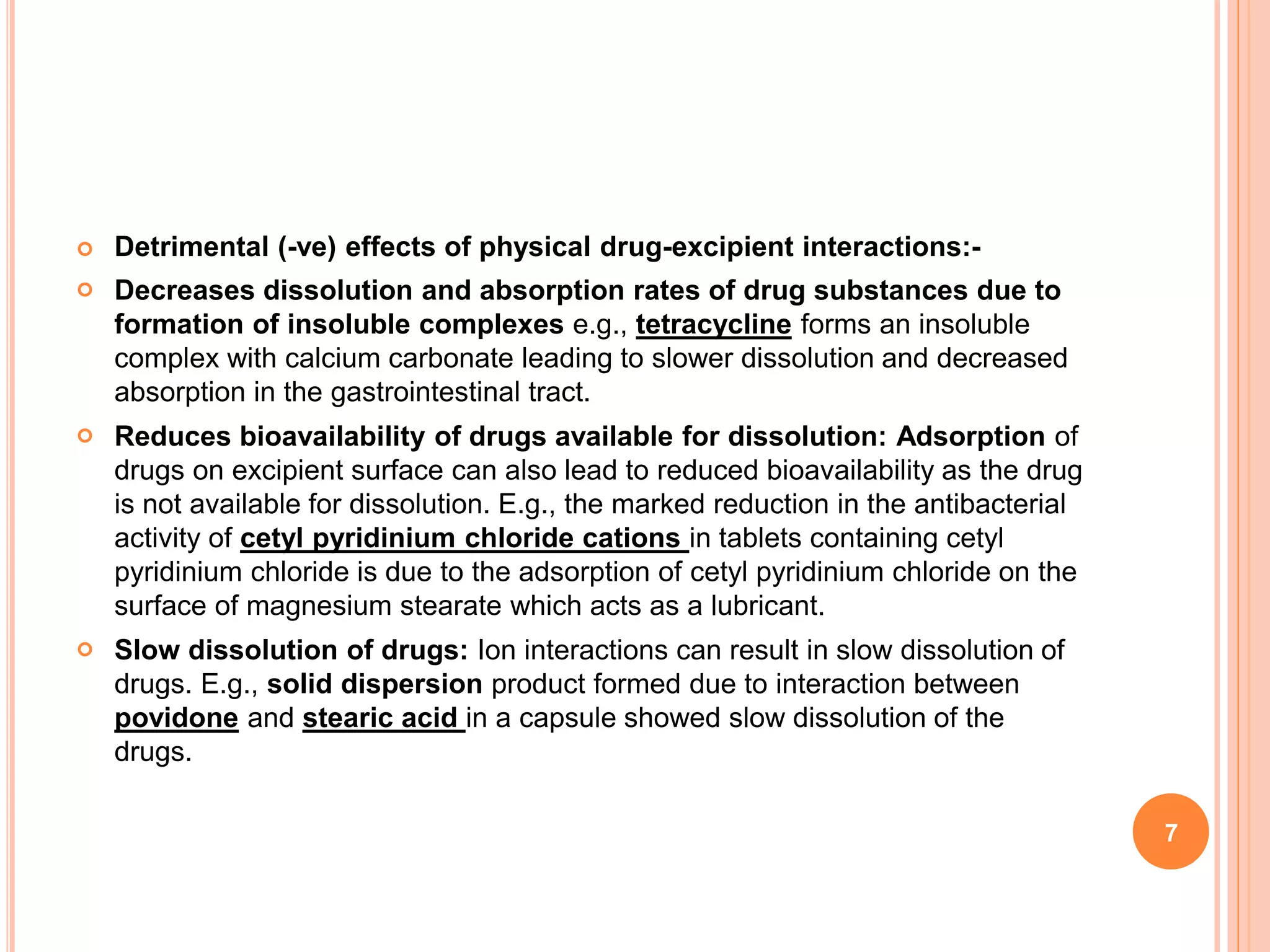Drug excipients interaction : Types and techniques | PPTX