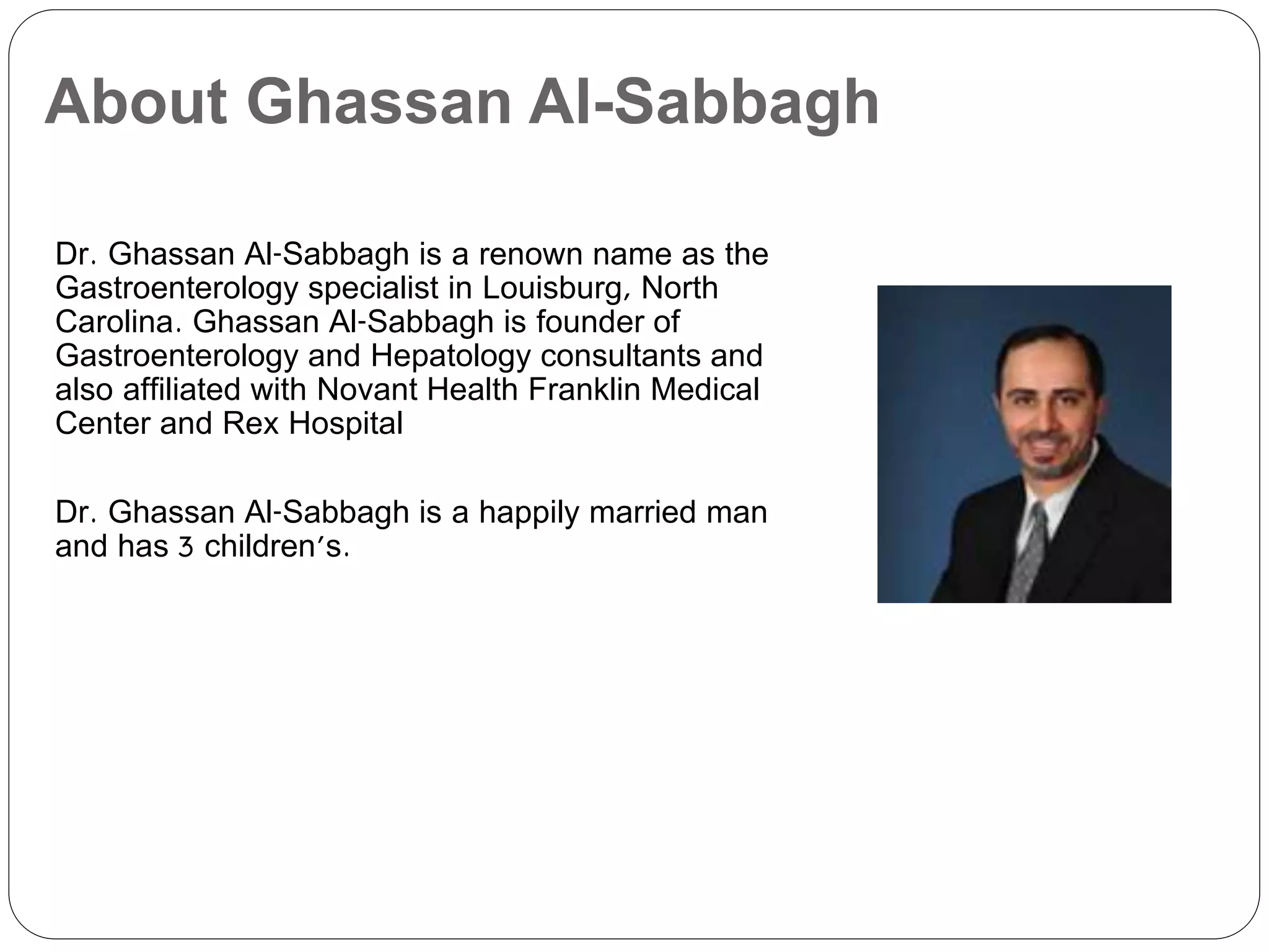 Dr Ghassan Al-Sabbagh MD - Gastroenterology and Hepatology Specialist ...