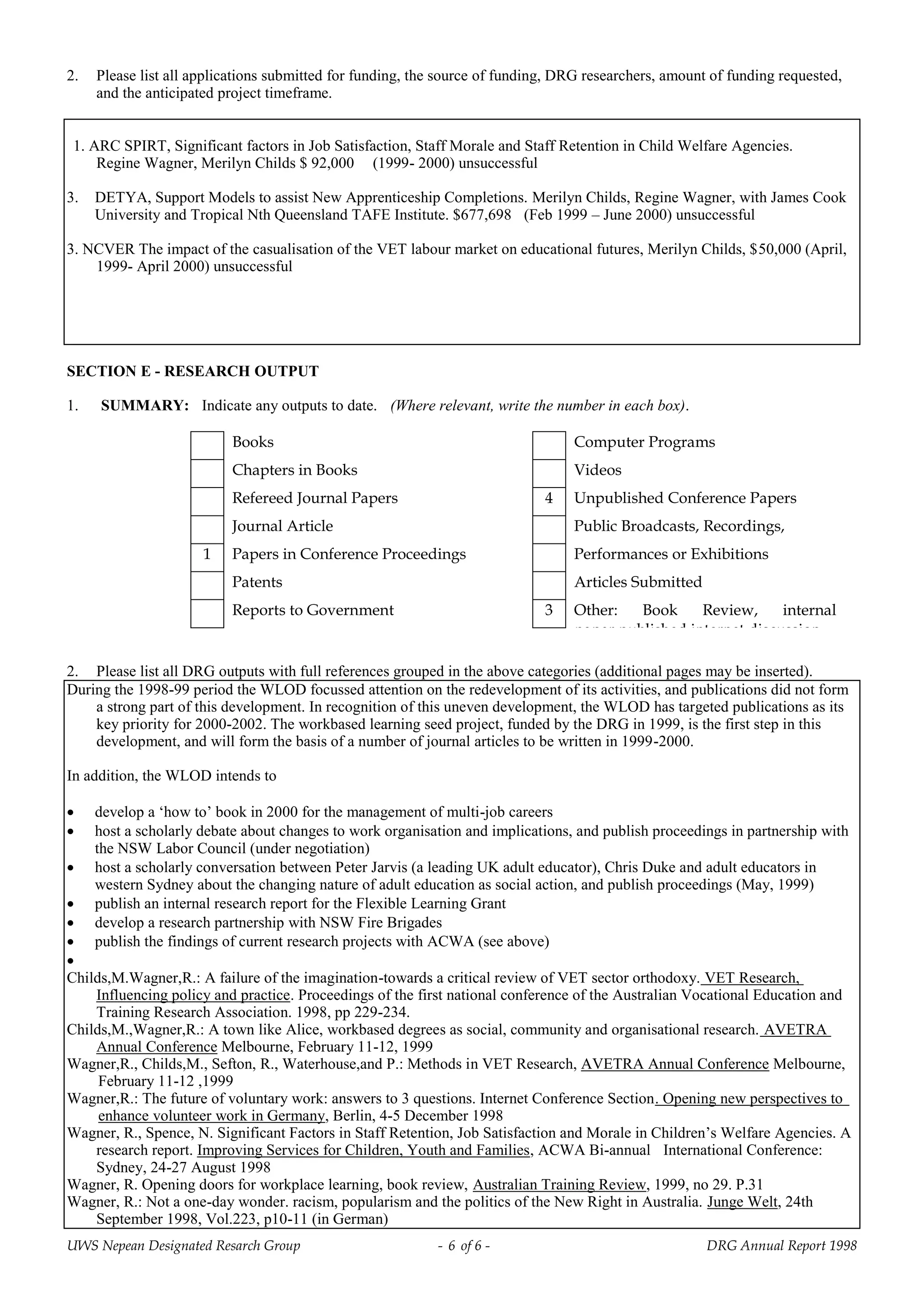 DRG Workplace Learning and Organisational Development DRG- archival ...