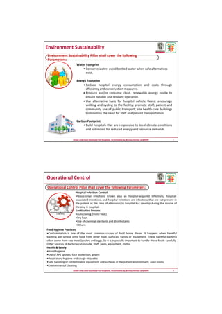 Green & Clean Standard for Hospitals | PDF