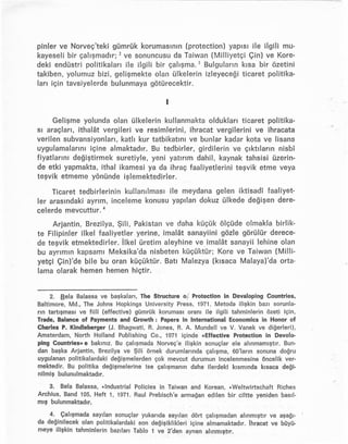 Dr Haluk F Gursel from Bela Balassa, Trade Policies in Developing ...