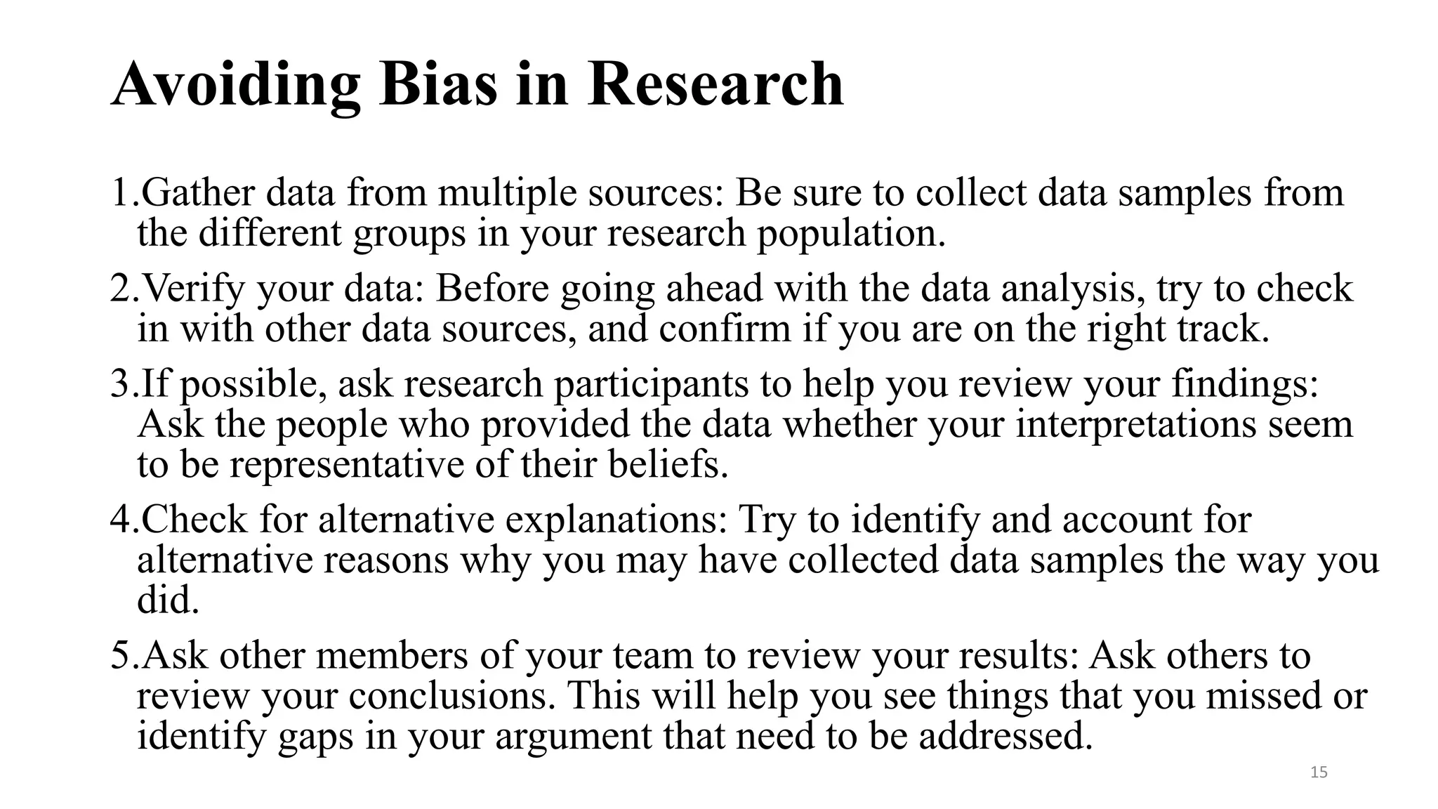 Bias in Research | PPTX