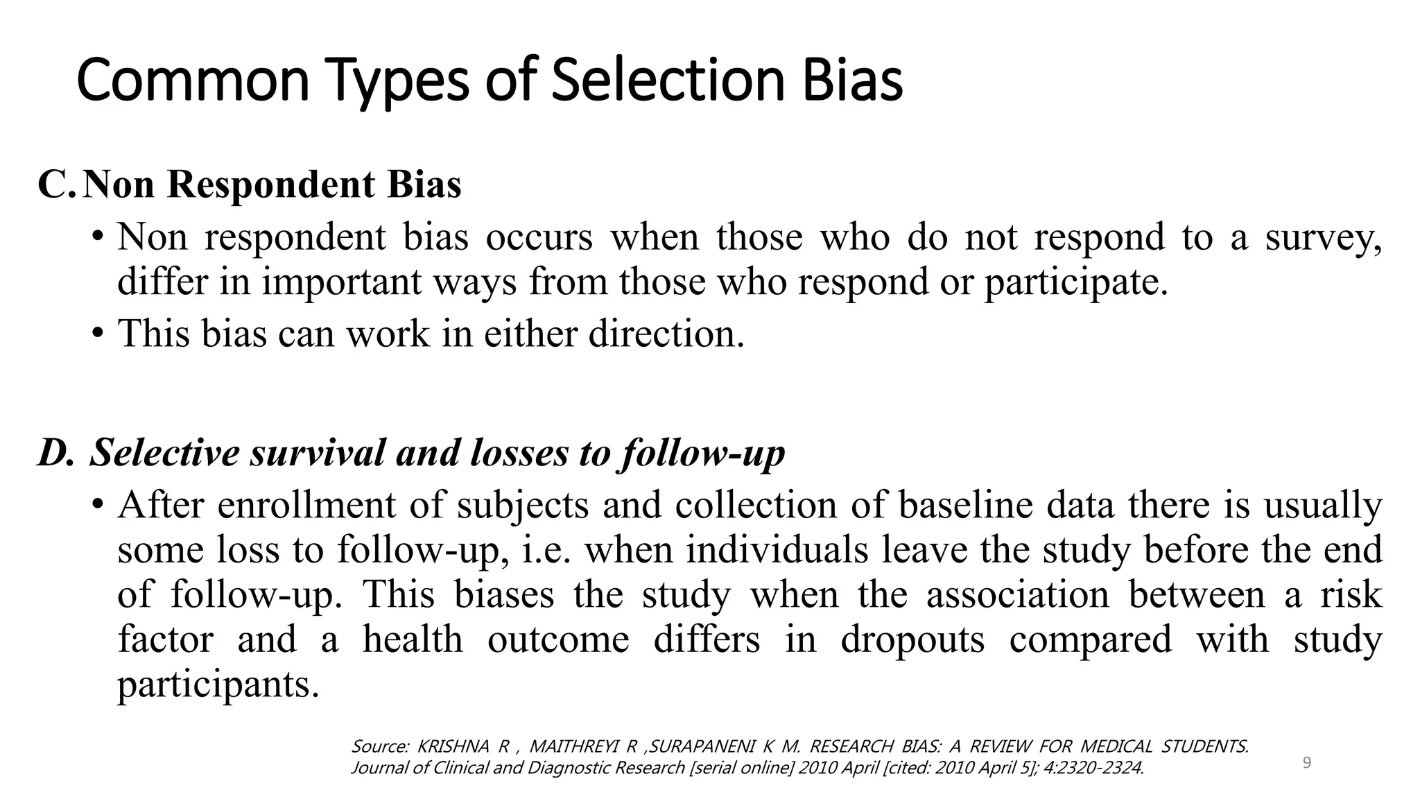 Bias in Research | PPTX