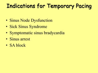 Dr hardik temporary pacemaker preview (1) | PPTX