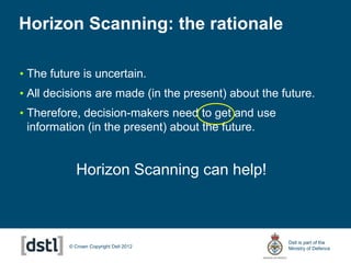Dr Harry Woodroof: Introduction to Horizon Scanning | PPTX
