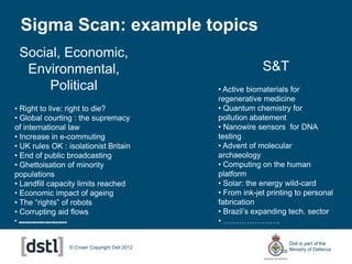 Dr Harry Woodroof: Introduction to Horizon Scanning | PPTX