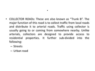 Presentation on Road Network | PPTX