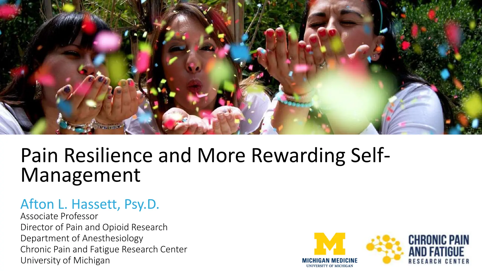Pain Resilience and More Rewarding Self-Management | PPT