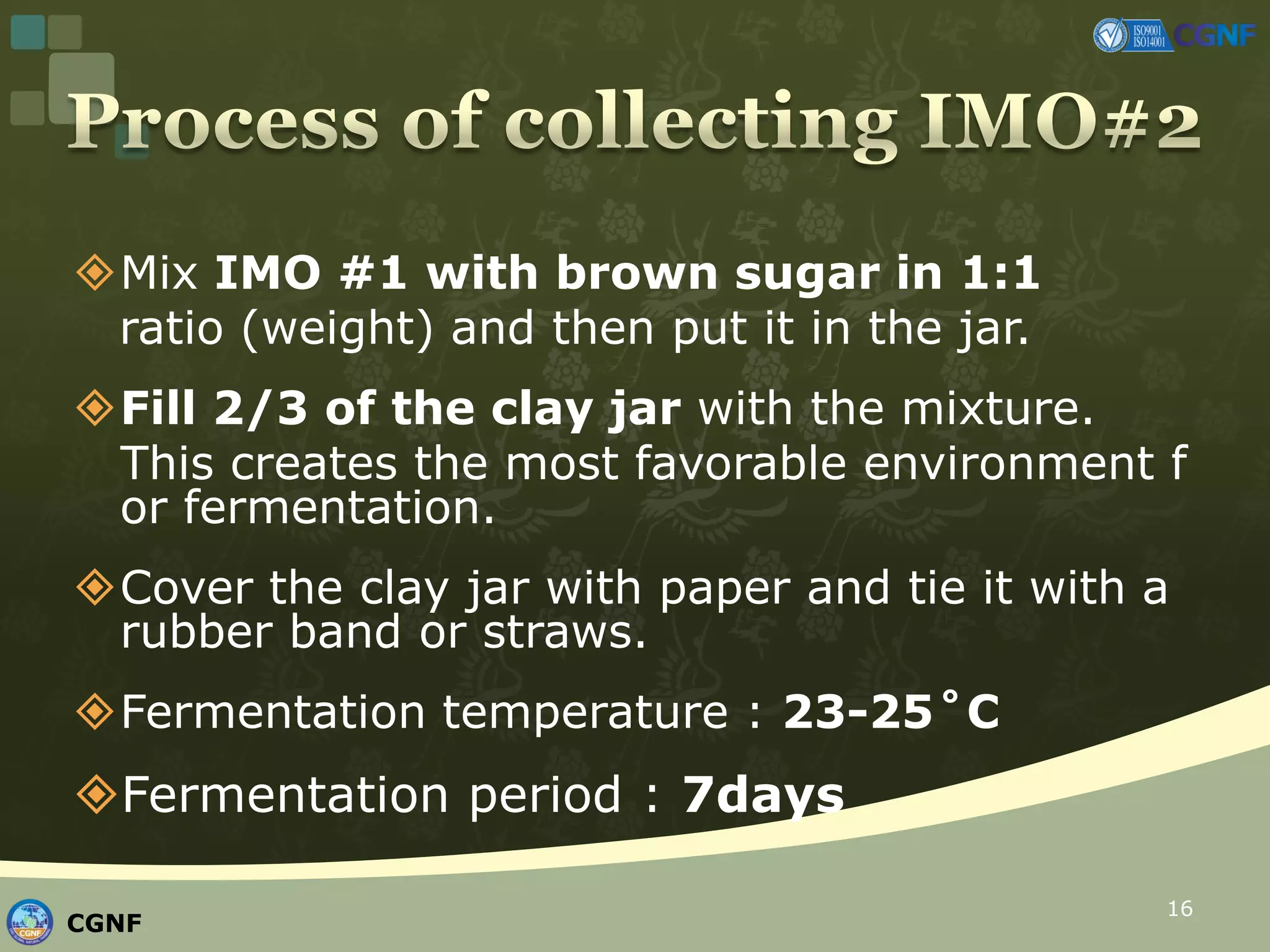 INDIGENOUS MICROORGANISM (IMO1-5) BY DR PARK | PDF