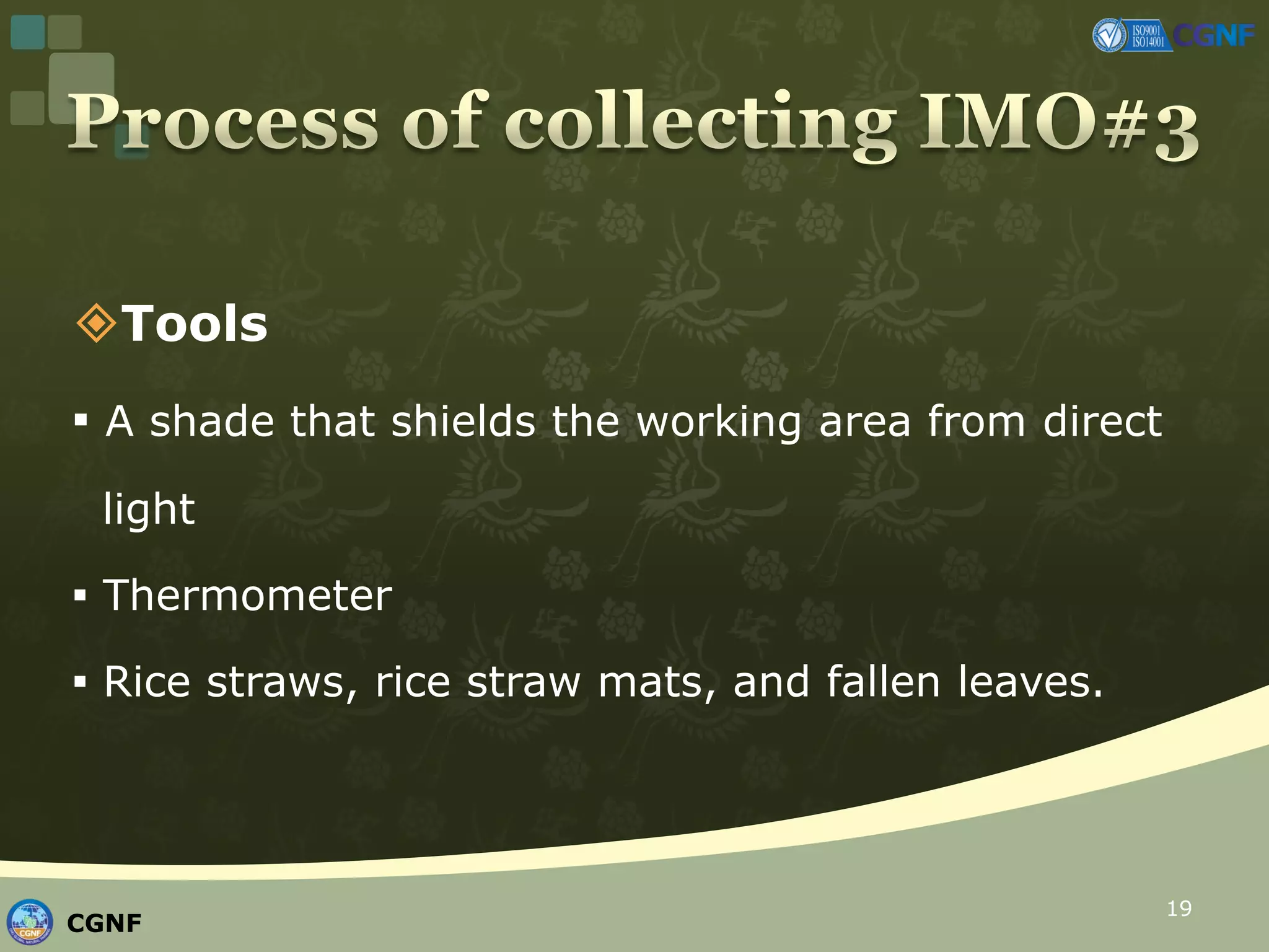 INDIGENOUS MICROORGANISM (IMO1-5) BY DR PARK | PDF