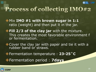 INDIGENOUS MICROORGANISM (IMO1-5) BY DR PARK | PDF