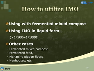 INDIGENOUS MICROORGANISM (IMO1-5) BY DR PARK | PDF