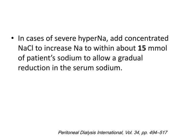 PD hypernatremia | PDF