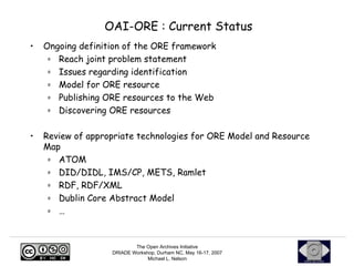 The Open Archives Initiative | PPT