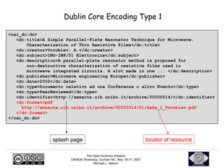 The Open Archives Initiative | PPT