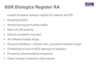 Dr Ian Rowe developing a national audit of rheumatoid and early ...