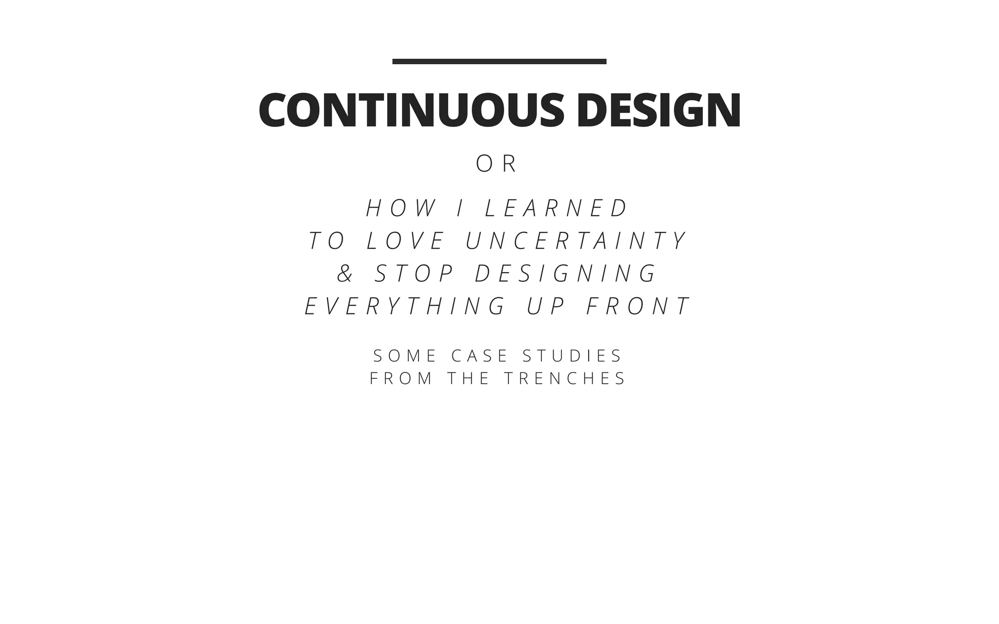 Continuous Design | PDF