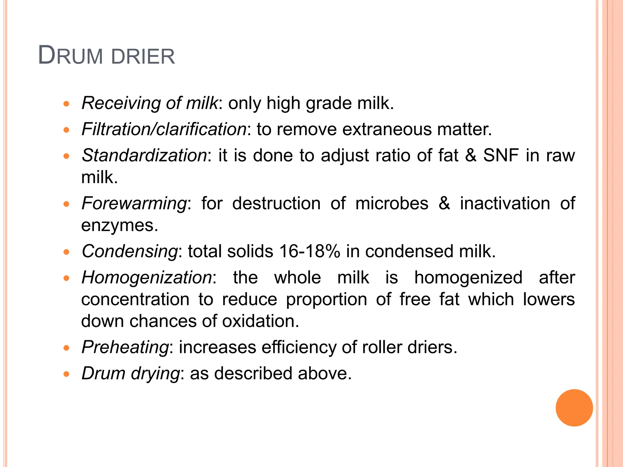 dried milk- Specification, equipment, types | PPTX