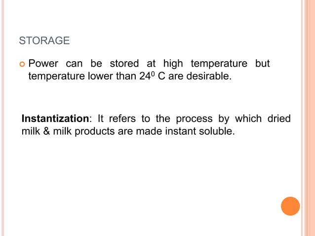 dried milk- Specification, equipment, types | PPTX | Chemistry | Science