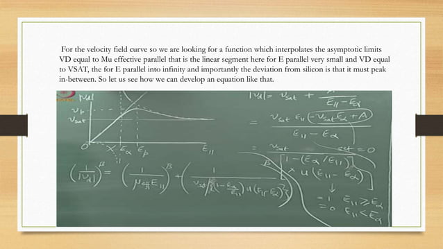 Drift diffusion transport model | PPTX