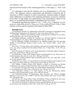 Drift and hall mobility of hole carriers in strained sige films grown ...