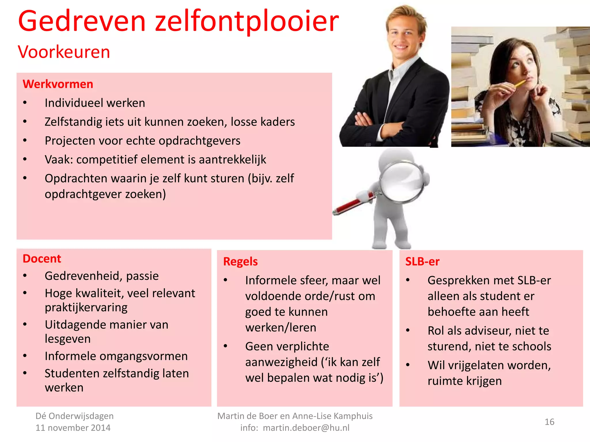 Werken met studentpersona's voor succesvoller studeren - Martin de Boer ...