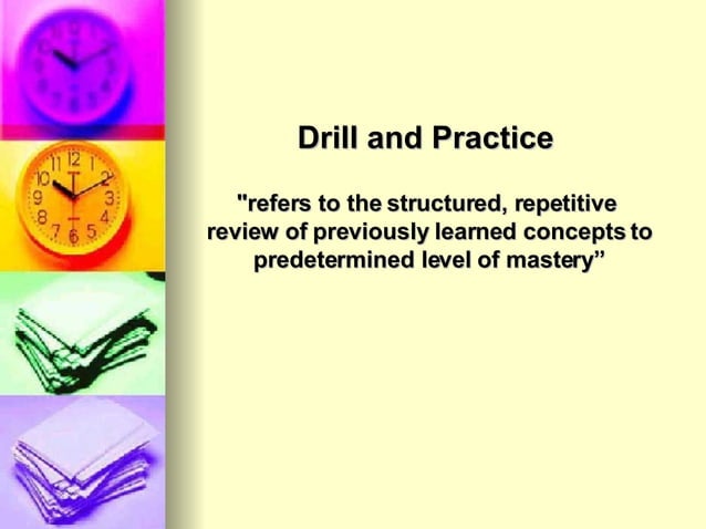 Drill And Practice | PPT
