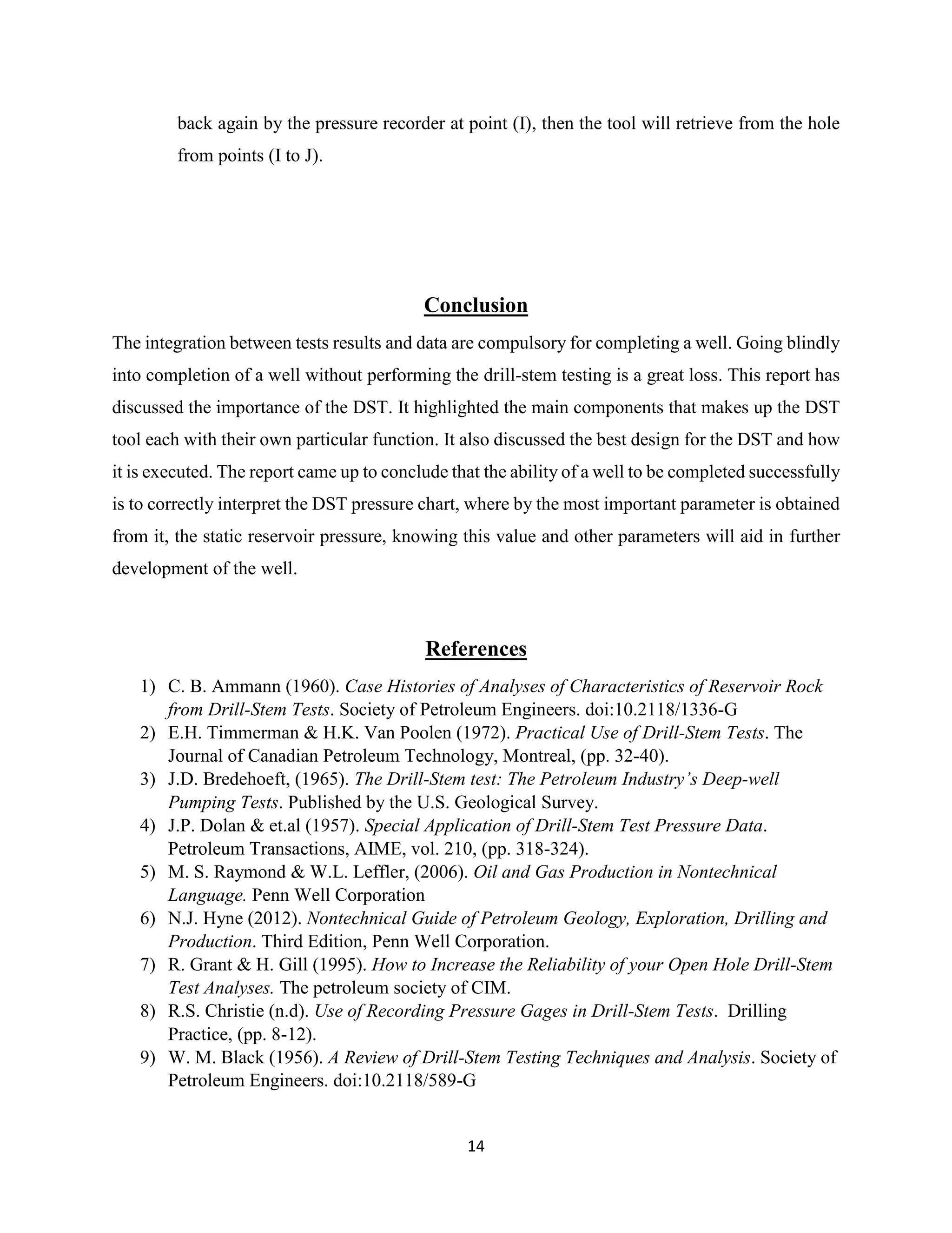 Drill stem testing | PDF