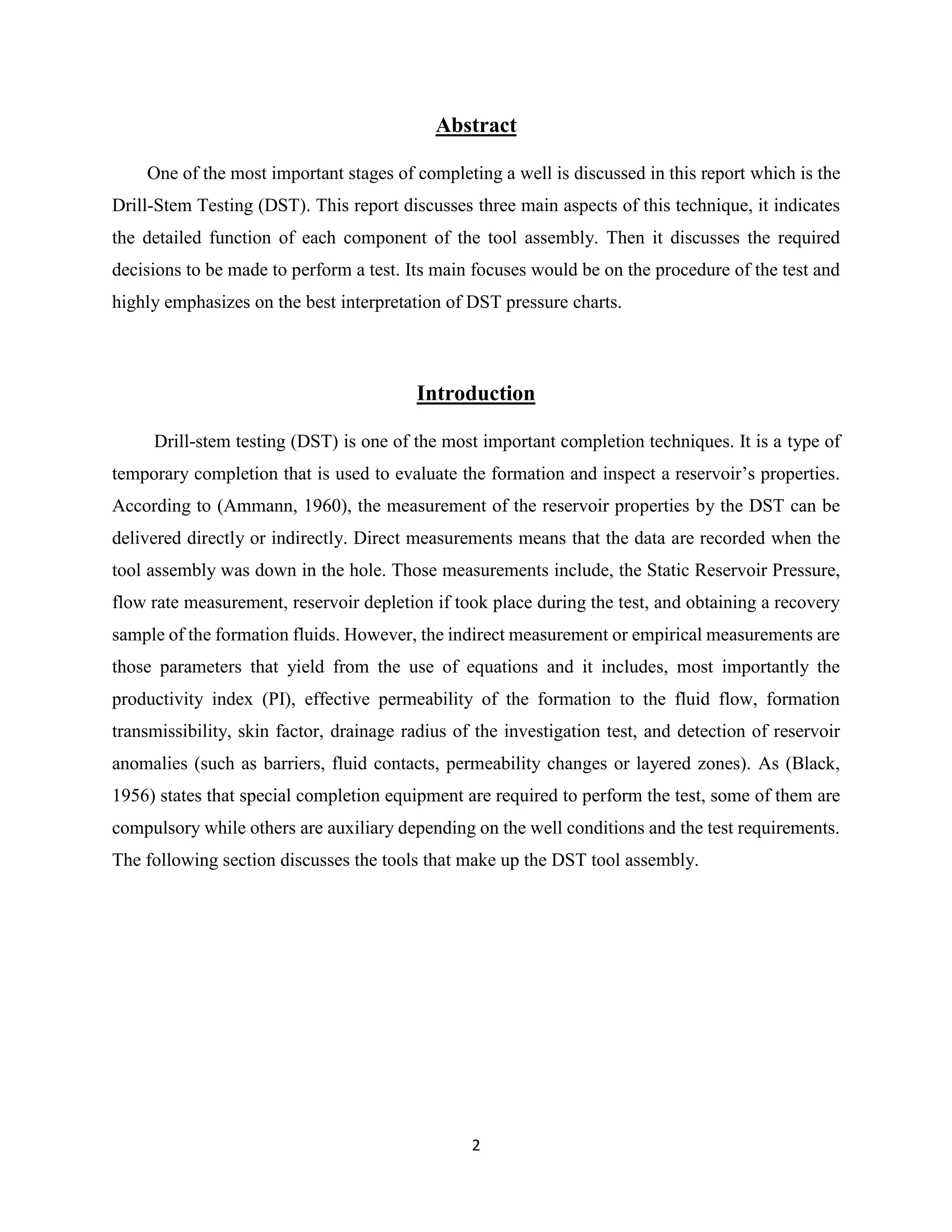 Drill stem testing | PDF
