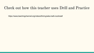 Drill and practice | PPTX