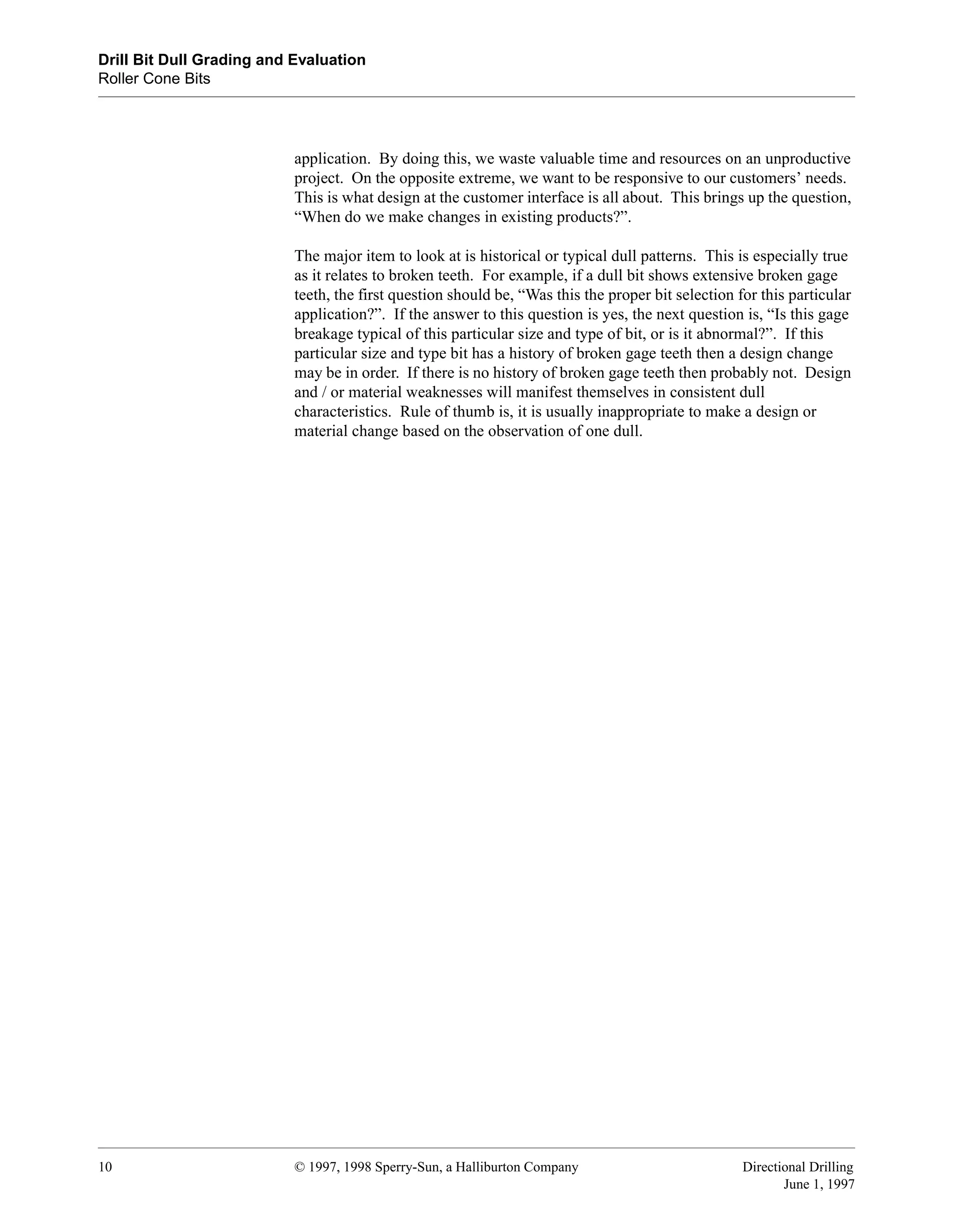 Drill bit grading & evaluation | PDF