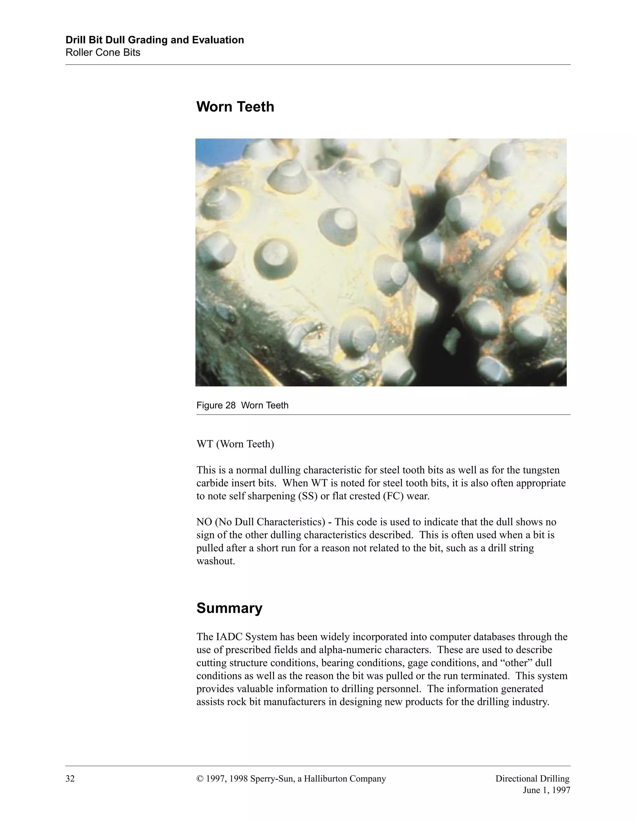 Drill bit grading & evaluation | PDF