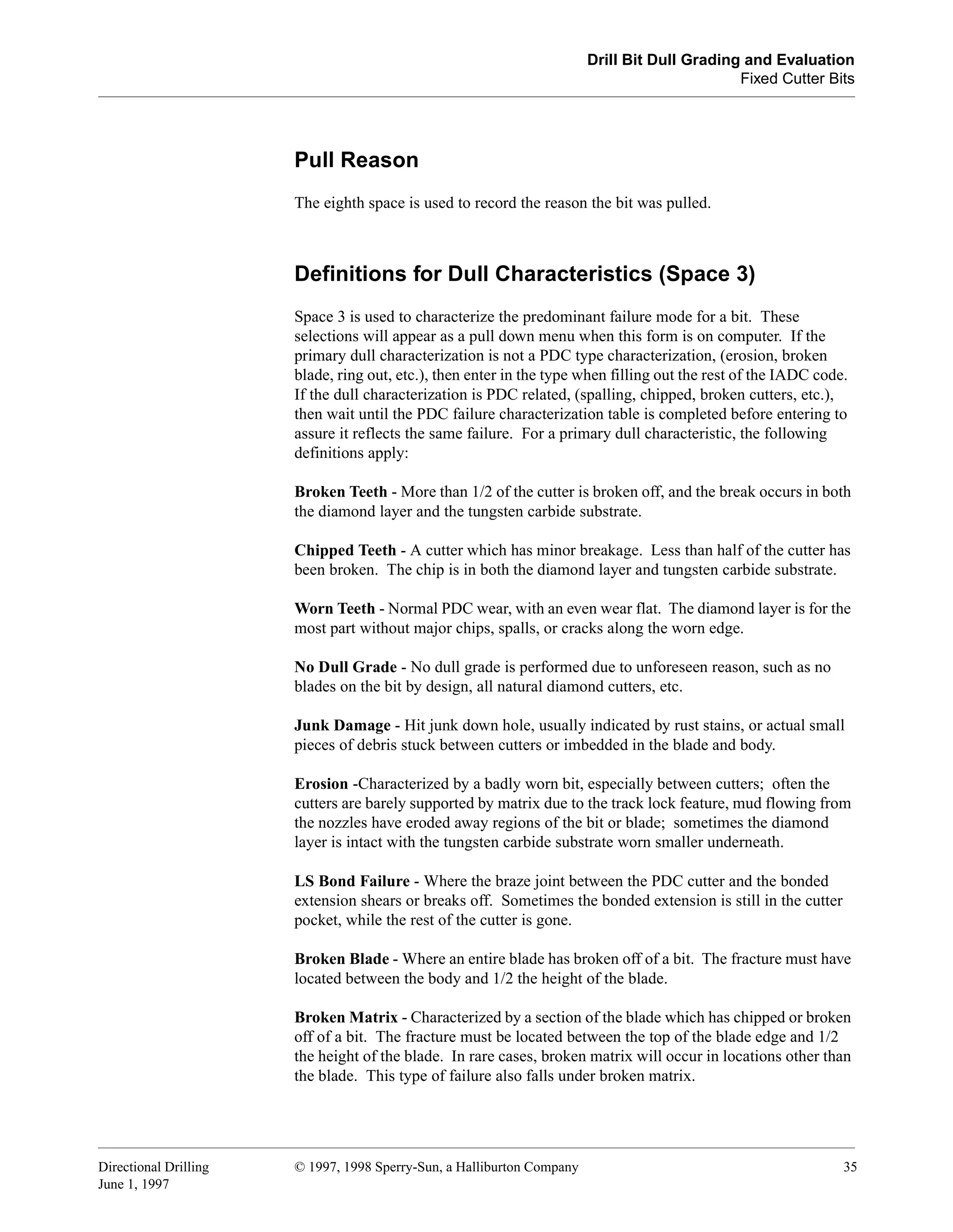 Drill bit grading & evaluation | PDF