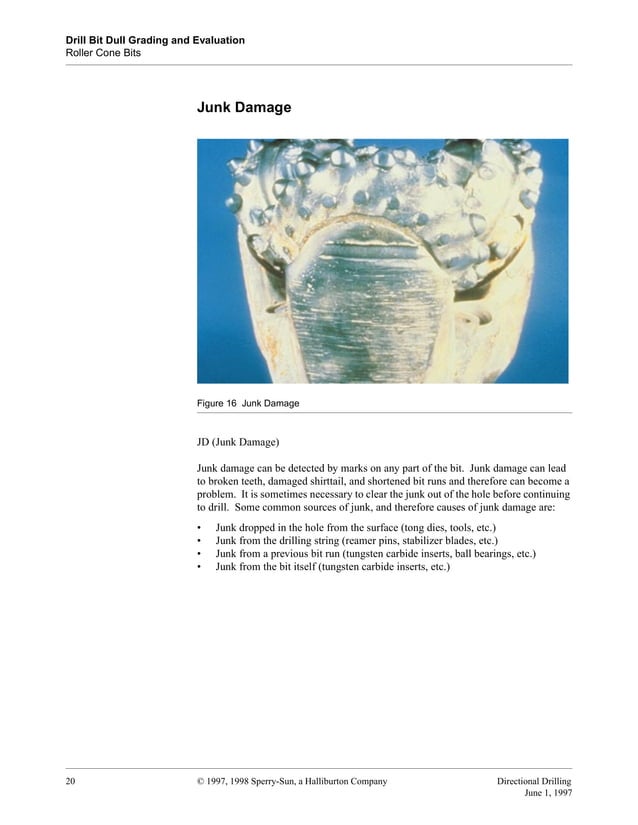 Drill bit grading & evaluation | PDF