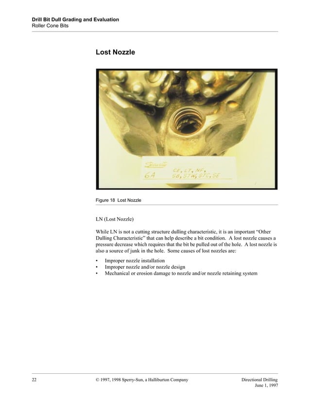 Drill Bit Grading And Evaluation Pdf