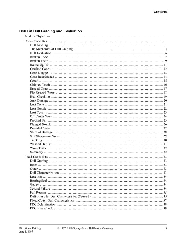Drill bit grading & evaluation | PDF