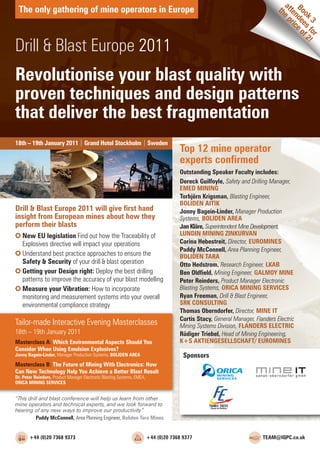 Drill Blast Brochure | PDF