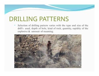 Drilling in underground excavation method | PPTX