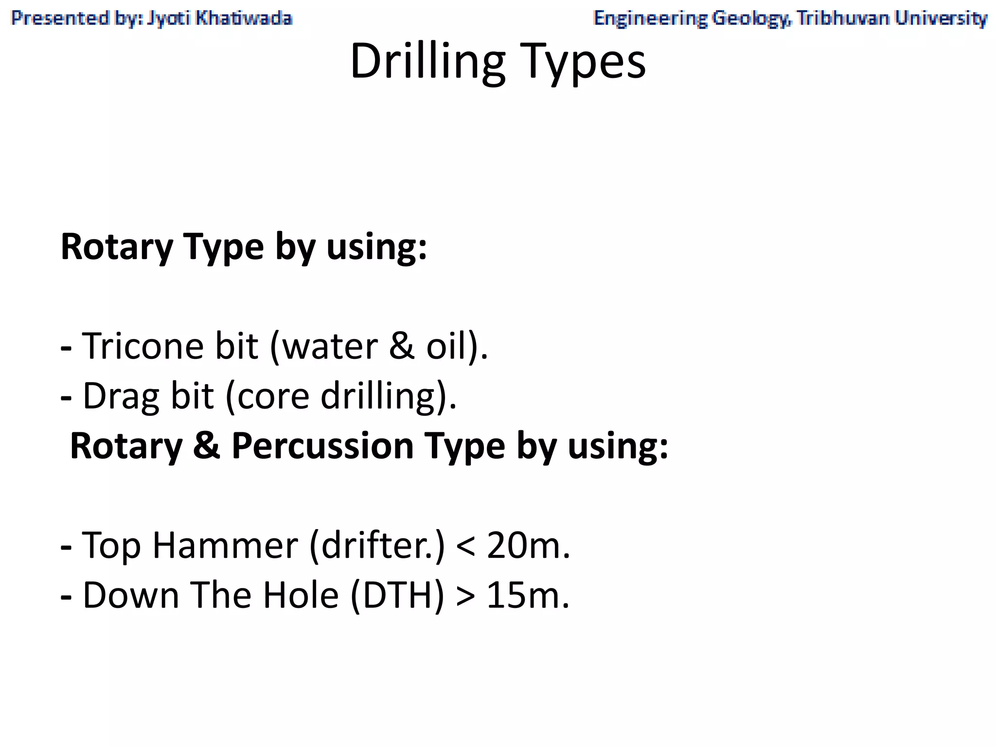 Drilling and blasting | PPTX