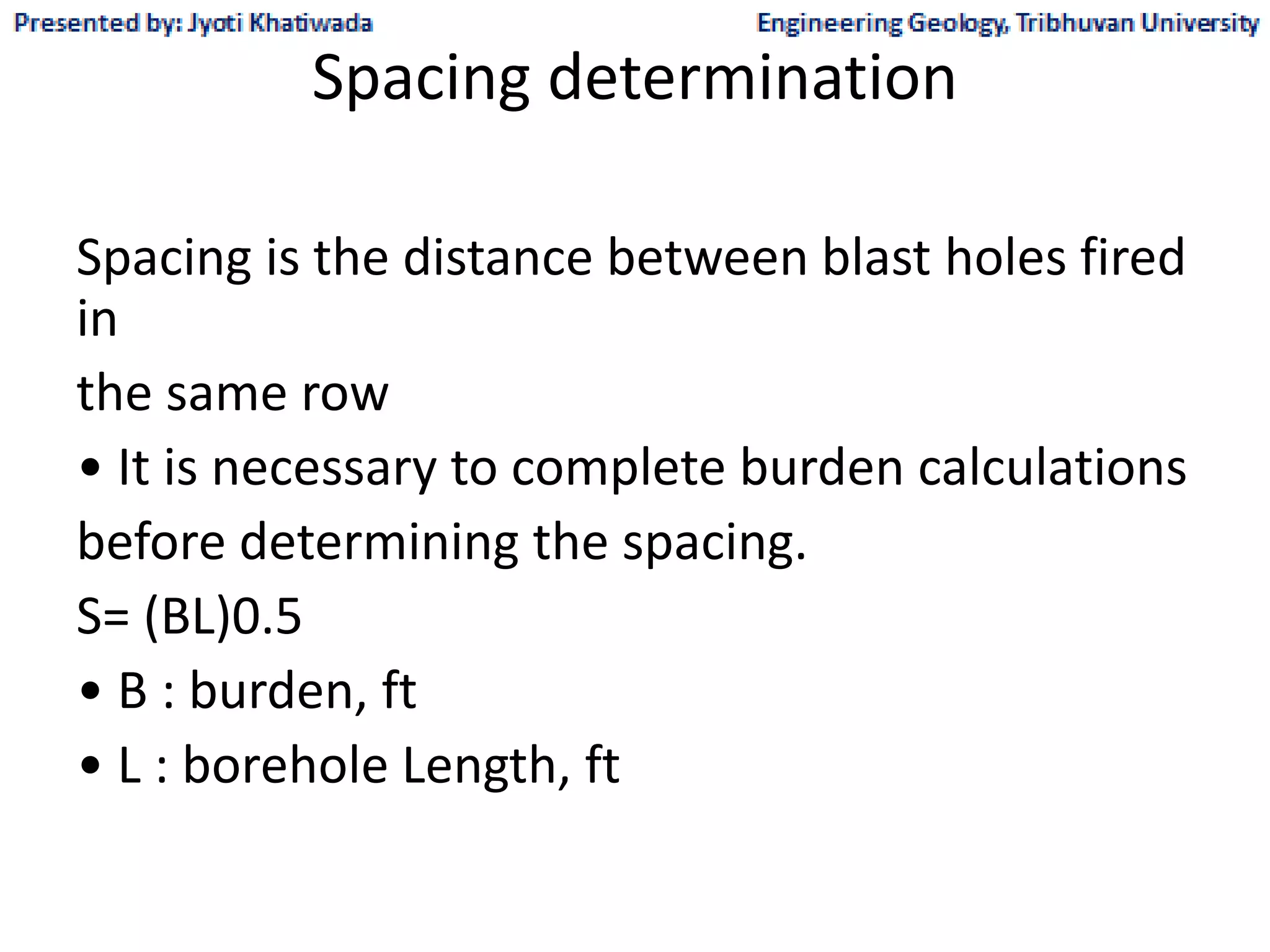 Drilling and blasting | PPTX