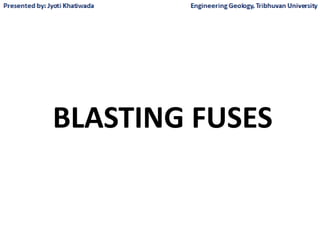 Drilling and blasting | PPTX
