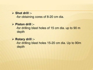 Drilling and blasting | PPTX