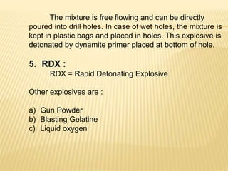 Drilling and blasting | PPTX