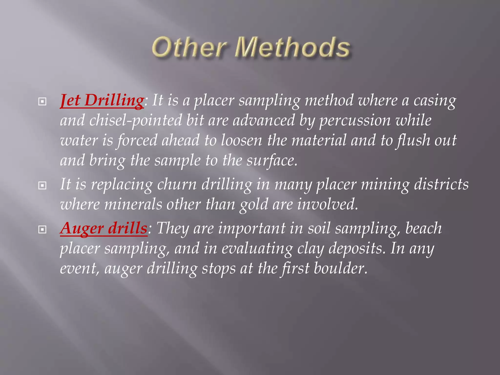 Drilling and core logging | PPTX